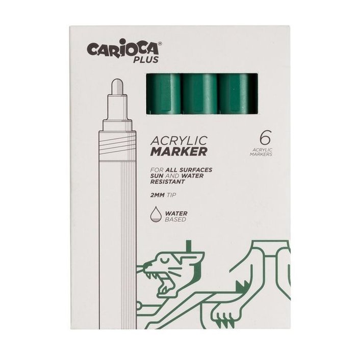 Rotulador Carioca Plus Acrilico 04 Verde | Universal Española S,A, | P ...