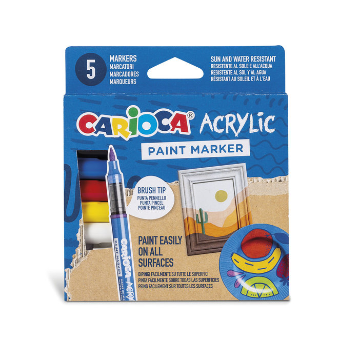 Rotulador Carioca Acrilico 5 Unidades Colores Surtido | Universal Espa ...