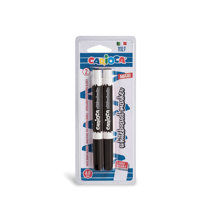 Rotulador Pizarra Carioca Punta Fina Negro Blister 2 Uds | Universal E ...