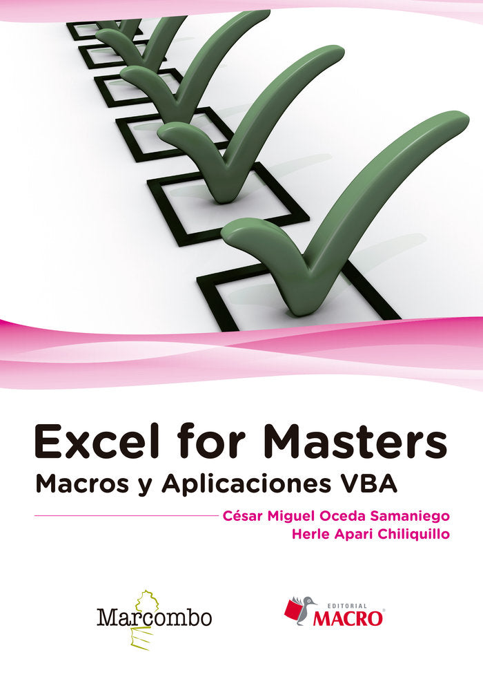 EXCEL FOR MASTERS MACROS Y APLICACIONES VBA - 9788426723291 – Librería Papelería El Paseo